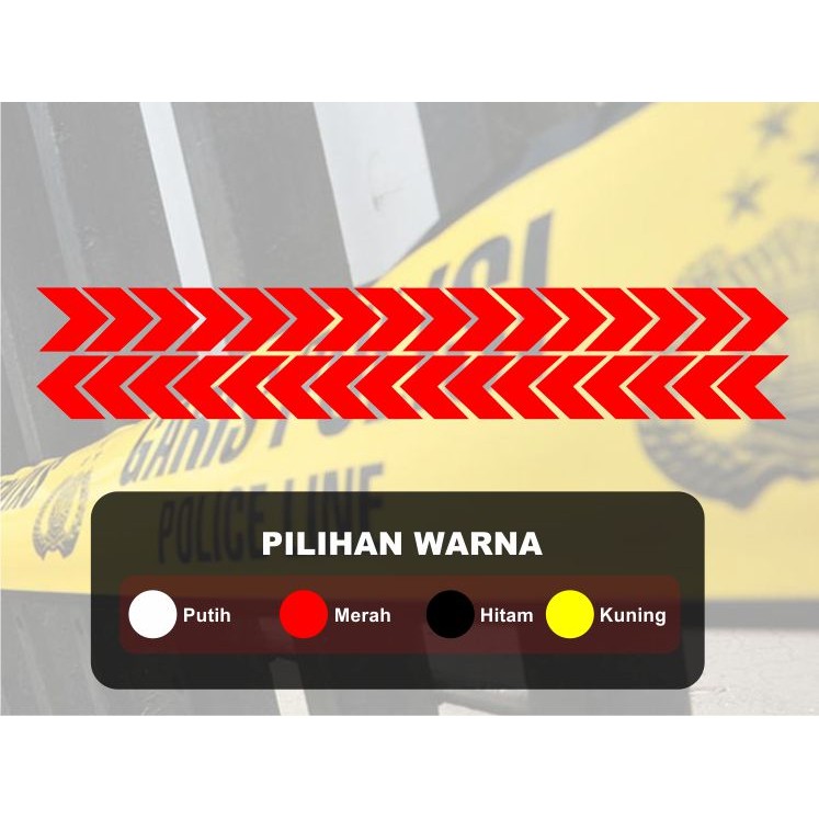 Jual STICKER PANAH GARIS POLISI STICKER BOX MOTOR CUTTING | Shopee ...