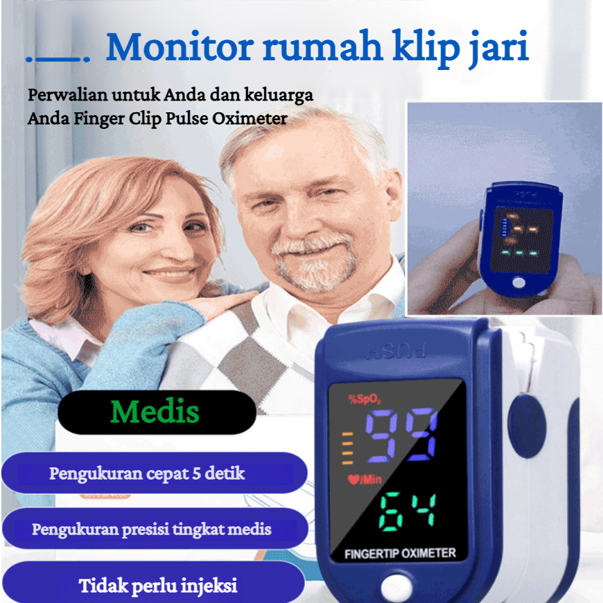 Jual 100% Asli [Akurasi Tinggi/Mudah Digunakan] Oksimeter Ujung Jari ...