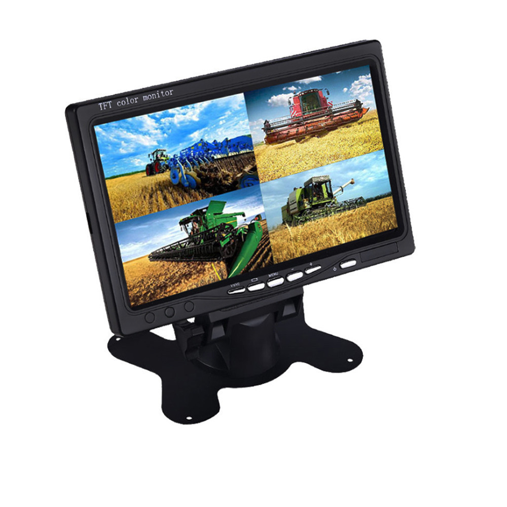 Jual AHD CVBS 7 Inch Split Screen Quad Monitor 4 channel Video Input Windshield Style Parking ...