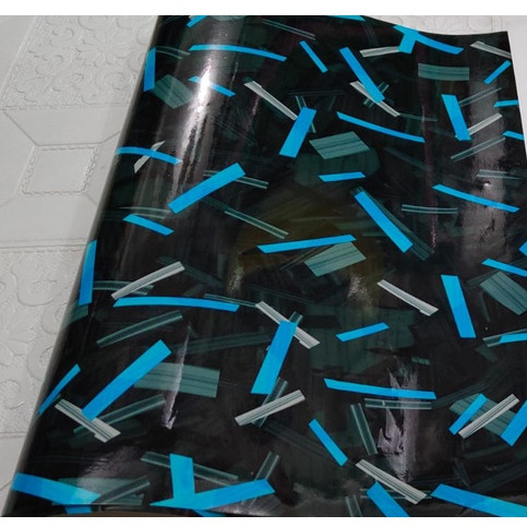 Jual Sticker Setiker Meter Motif Carbon Forged Biru Muda ukuran 50 cm x ...