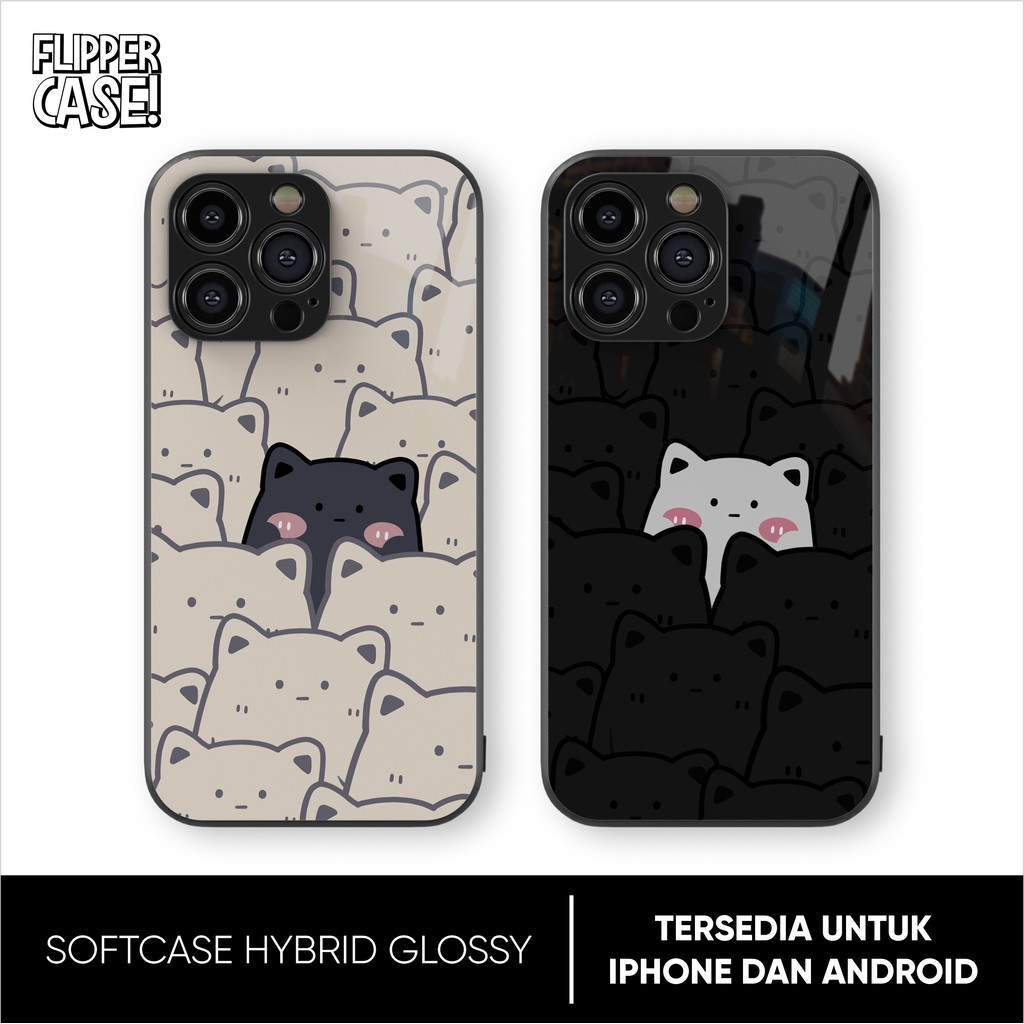 Jual Glossy Casing HP Kucing Anjing Couple Aesthetic Untuk IPhone/Oppo ...
