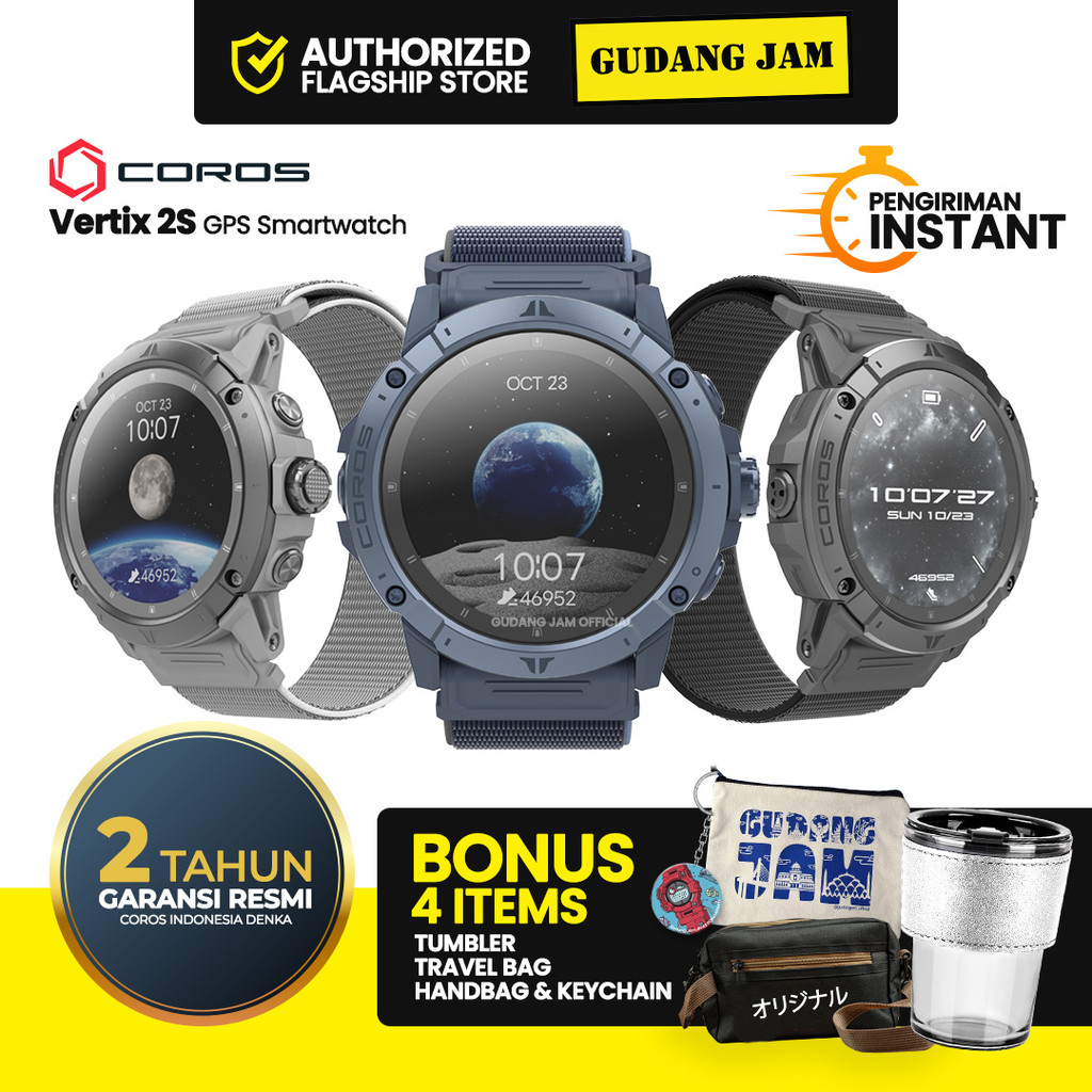 Jual Coros VERTIX 2S GPS Smartwatch - Garansi Resmi DENKA 2 Tahun | Shopee Indonesia