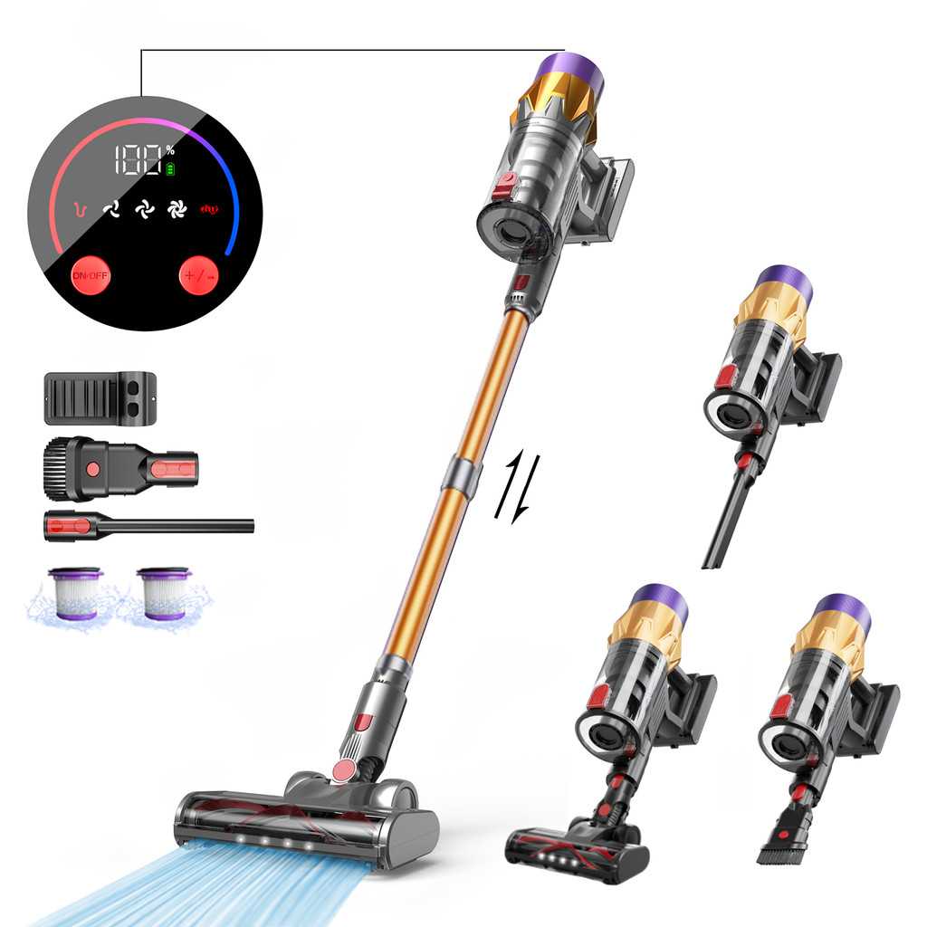 Jual V18 Handheld Vacuum Cleaner 45kPa 550W Power 6 in 1 Cordless ...
