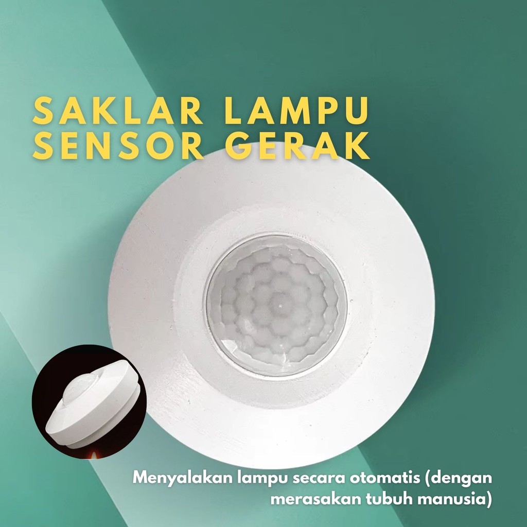 Jual Saklar Lampu Sensor Gerak PIR Switch Otomatis Motion Detector ...