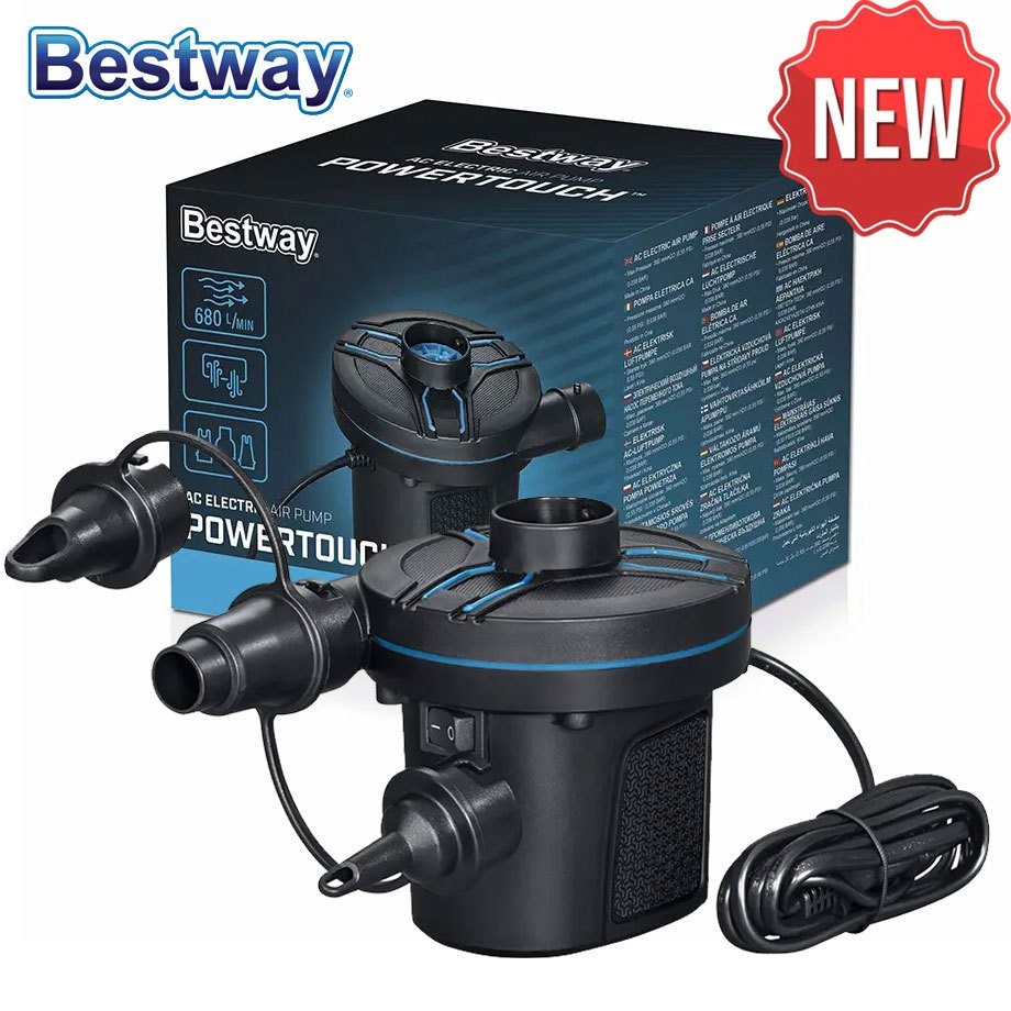 Jual Bestway Pompa Angin Listrik 62252, 62139, 62056 / Pompa Elektrik Kasur Angin Kolam Renang ...
