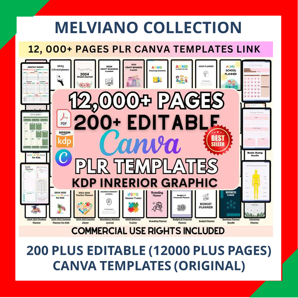 Jual CANVA TEMPLATES TERLENGKAP - 200 PLUS EDITABLE & 12000 PLUS PAGES ...