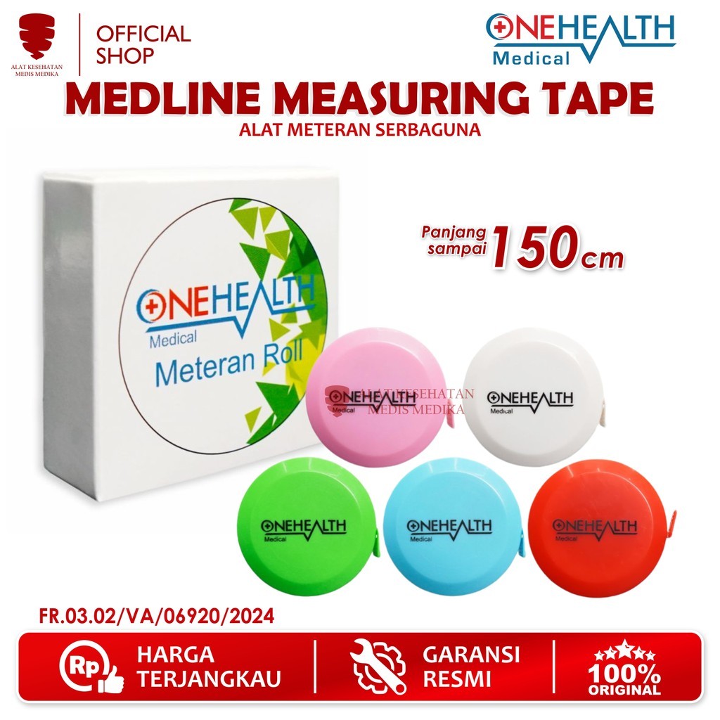 Jual OneHealth Medline Measuring Tape Meteran Bayi Metlin Metline Alat ...