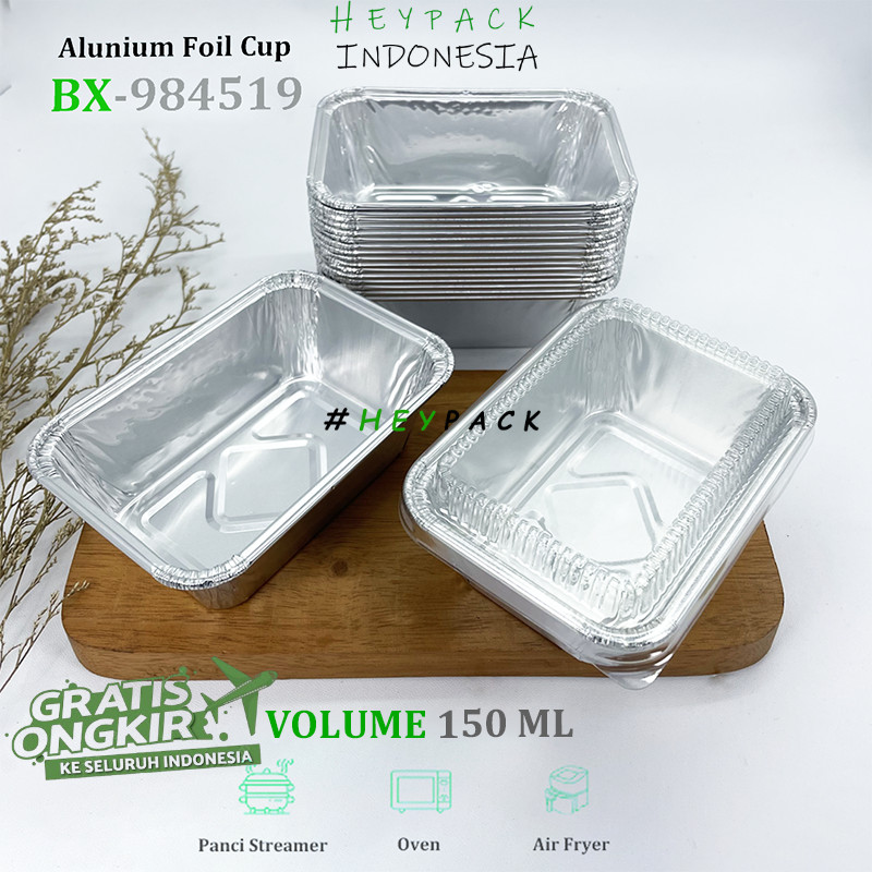 Jual Alumunium Foil Tray Cup BX984519 Mini Bolu Macaroni Schotel Klapertart Brownies Spaghetti ...