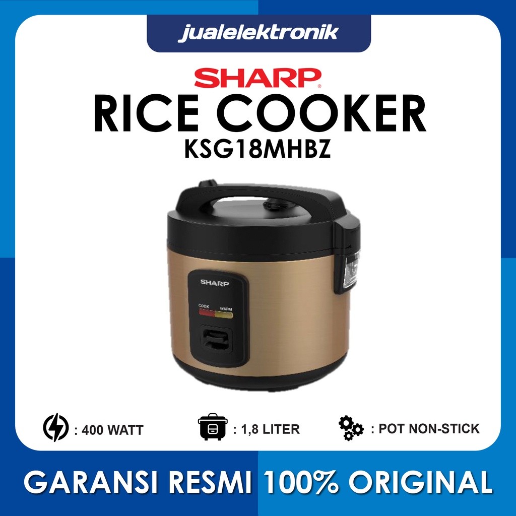 Jual Sharp KSG18MHBZ KSG 18 MGBZ Rice Cooker 1.8 Liter 400 Watt Magic ...
