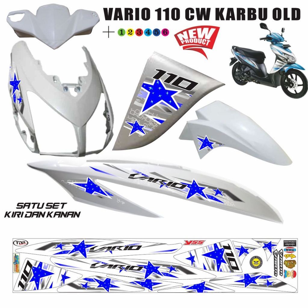 Jual STIKER VARIASI LIS VARIO 110 CW OLD STIKER STRIPING VARIO LAMA DEKAL | Shopee Indonesia