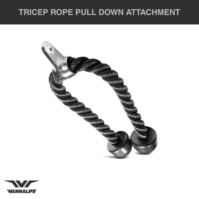 Jual Tricep Rope Wannalife | Trisep Triceps Tali Gym Fitness Pull Down ...