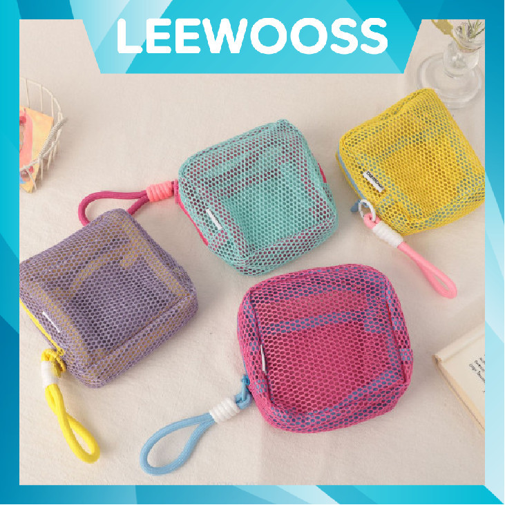 Jual Leewoos D1002 Pouch Jaring Portable Dompet Jaring Kosmetik Dompet ...
