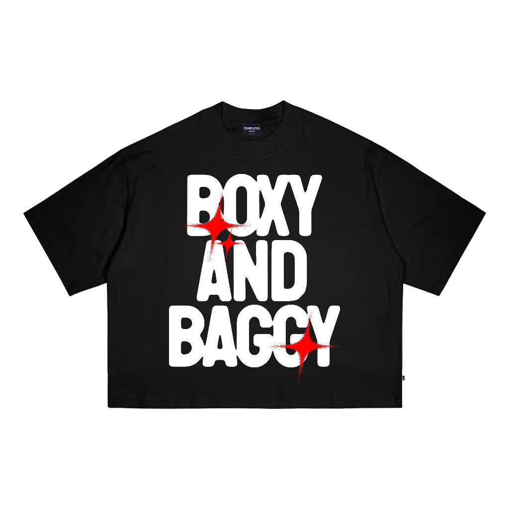 Jual 2025 Trend T-Shirt Boxy And Baggy Letter figure Black Timeless ...