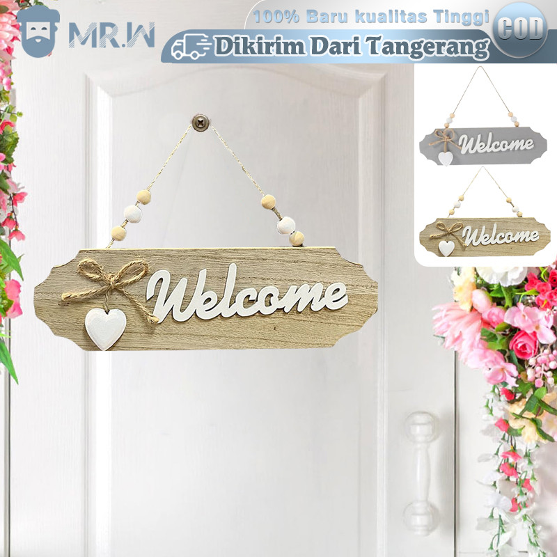 Jual Gantungan Welcome Sign Dari Kayu Welcome Sign Kayu | Shopee Indonesia