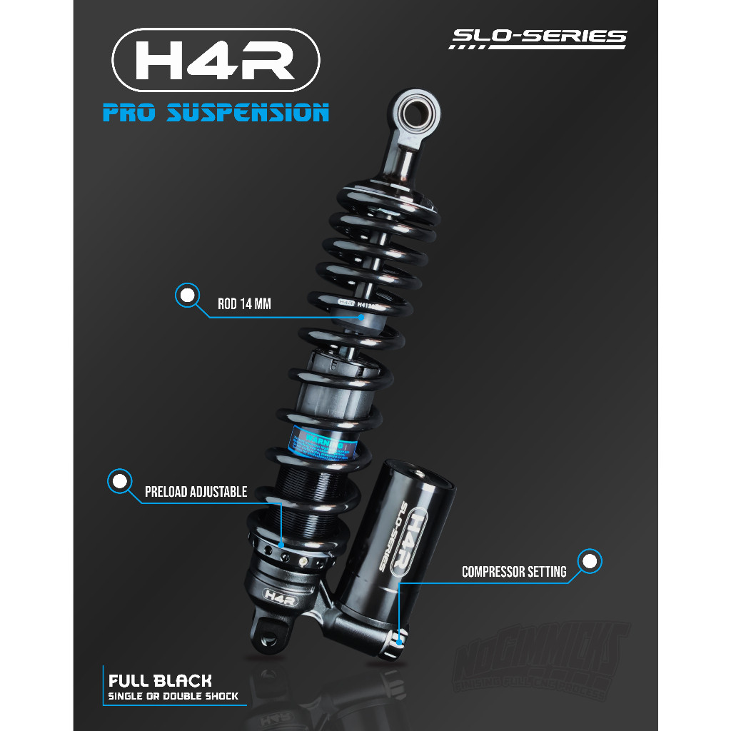 Jual Shockbreaker H4R 330MM 340MM Motor Matic Shock Vario 125 150 160 ...