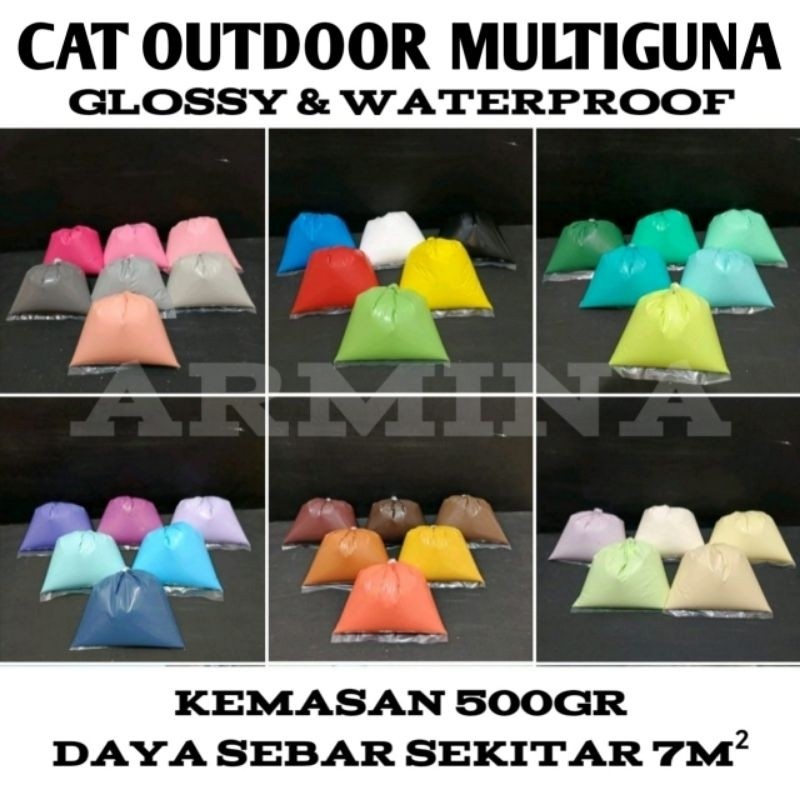 Jual CAT OUTDOOR MULTIGUNA 500GR ELASTIS GLOSSY TAHAN AIR DAN CUACA ...