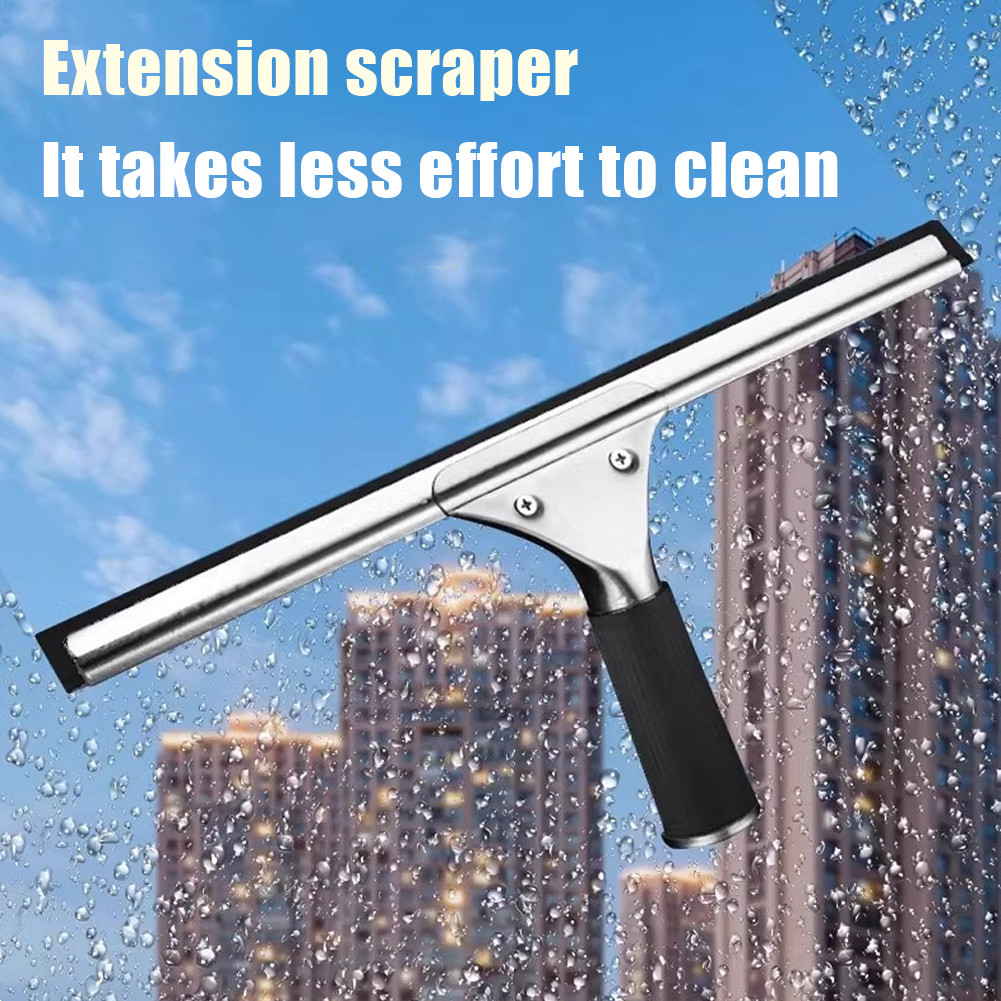 Jual 1pc 35/45cm Window Squeeze / Squeegee Kaca Stainless Steel Karet ...