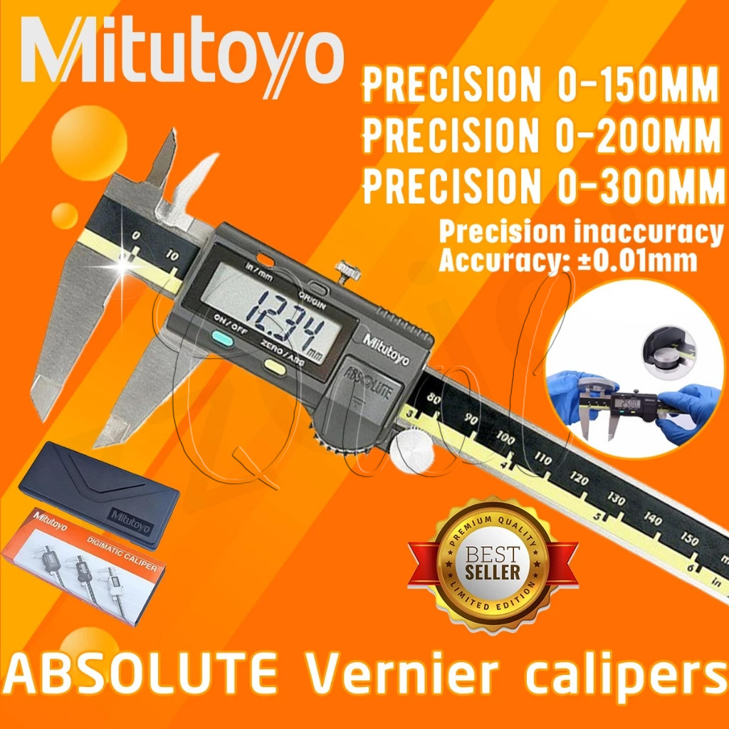 Jual MITUTOYO Vernier Caliper 150/200/300 mm Caliper Digital Baru Plus ...