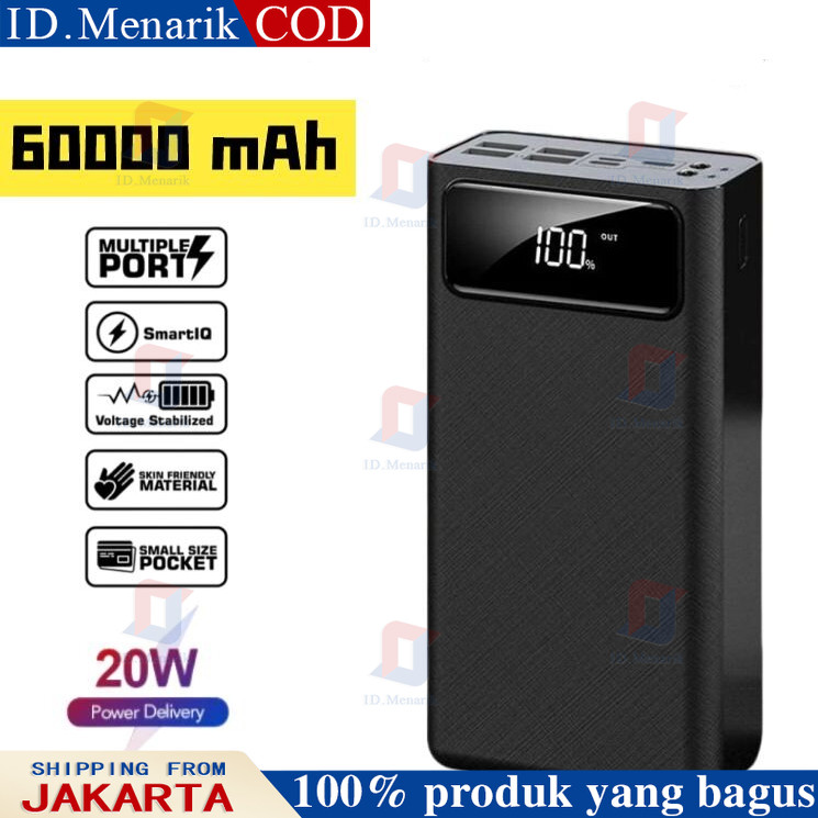 Jual 60000mAh PowerBank 4 Port USB Fast Charging LED Digital Display ...
