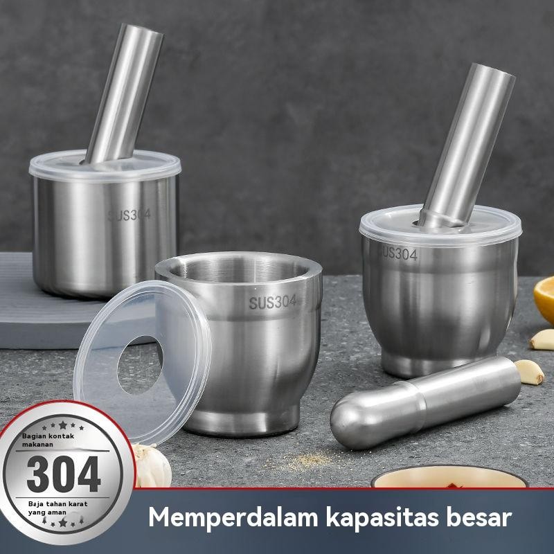 Jual COD【cobek】Alat Penghancur dari Baja Tahan Karat 304, Penghancur ...