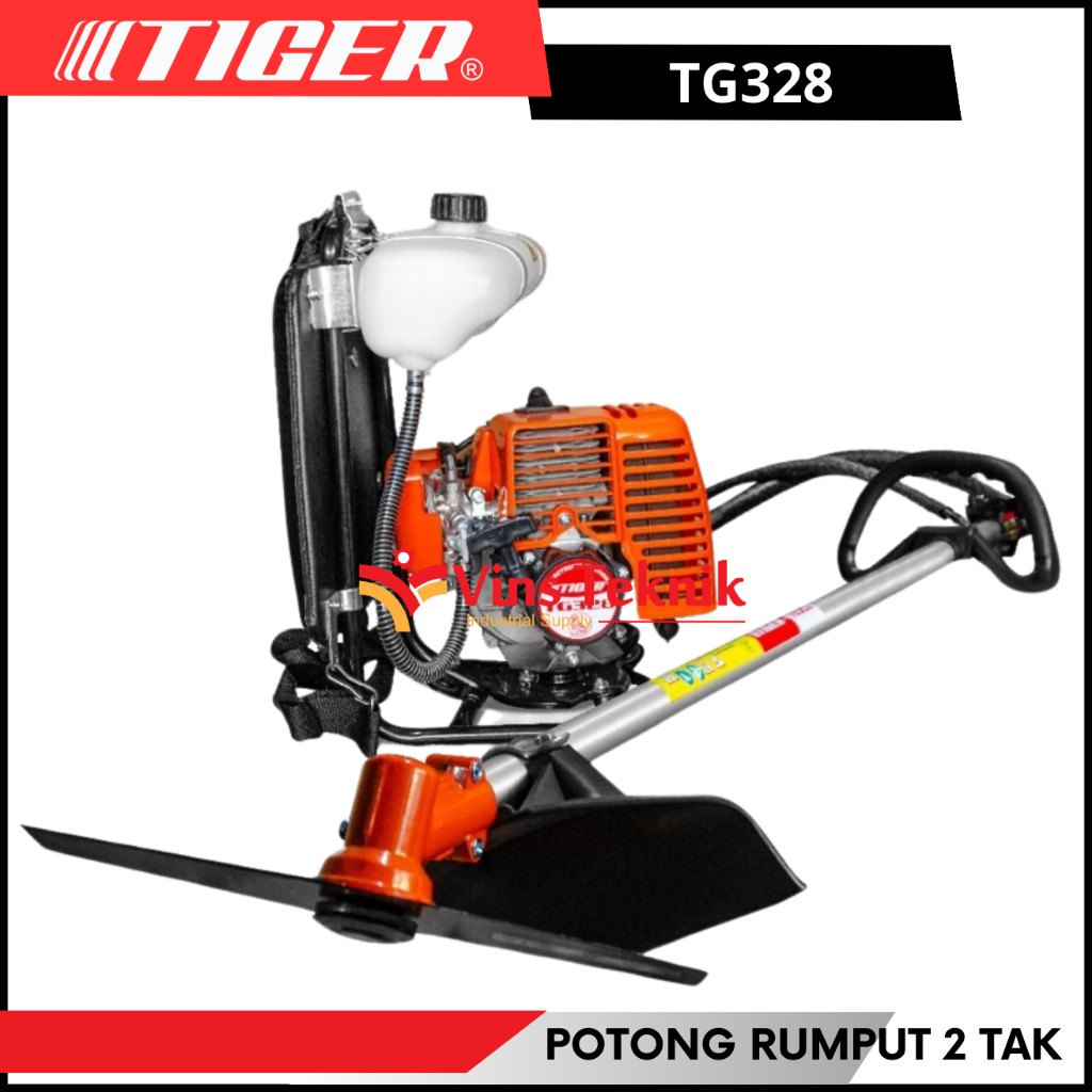 Jual Brush Cutter 2 Tak Mesin Potong Rumput Gendong TG328 TIGER TG 328 ...
