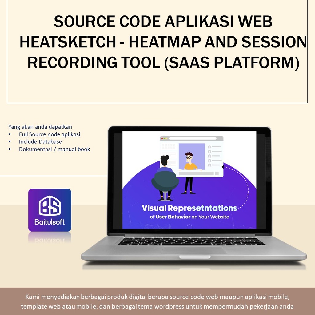 Jual SOURCE CODE APLIKASI WEB HEATSKETCH - HEATMAP AND SESSION RECORDING TOOL (SAAS PLATFORM ...