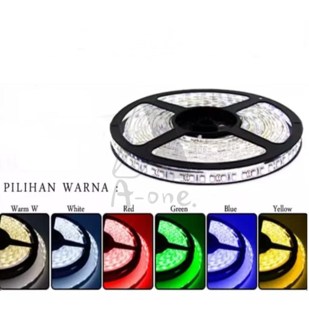 Jual LED STRIP 3528 IP44 DC 12V 5M WATERPROOF LAMPU PLAFON LAMPU ...