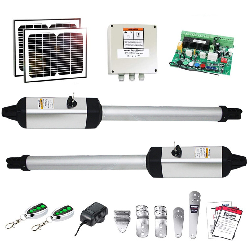 Jual Automatic Gate Opener Kit Medium Duty Solar Dual Gate Operator for ...