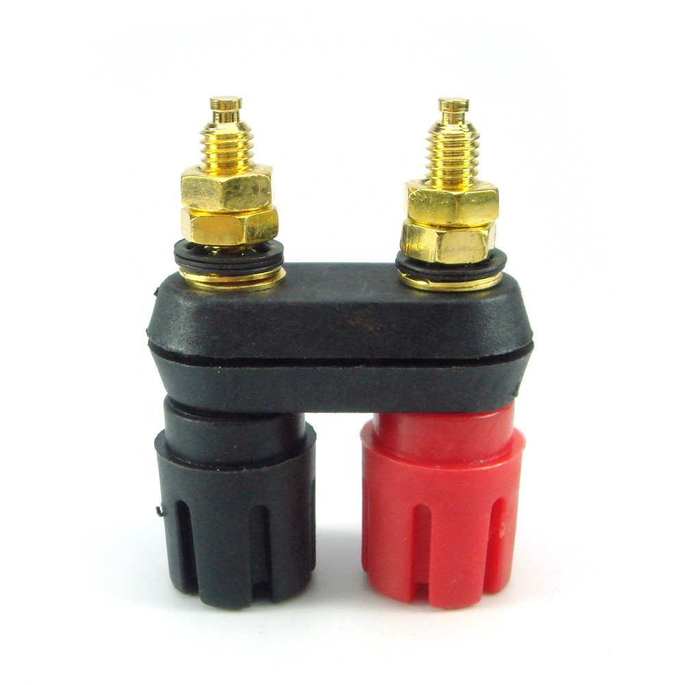 Jual Double Binding Post Gold Plated Terminal 2 Port Speaker / Binding ...