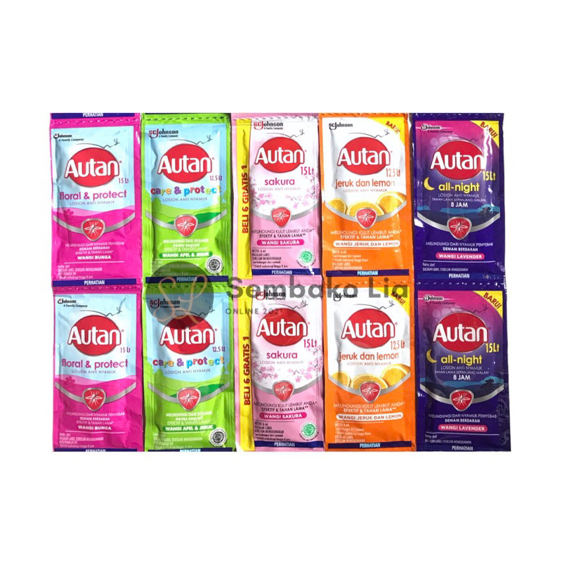 Jual Autan obat nyamuk lotion Renceng Sachet 6ml Isi 12 pcs | Shopee ...