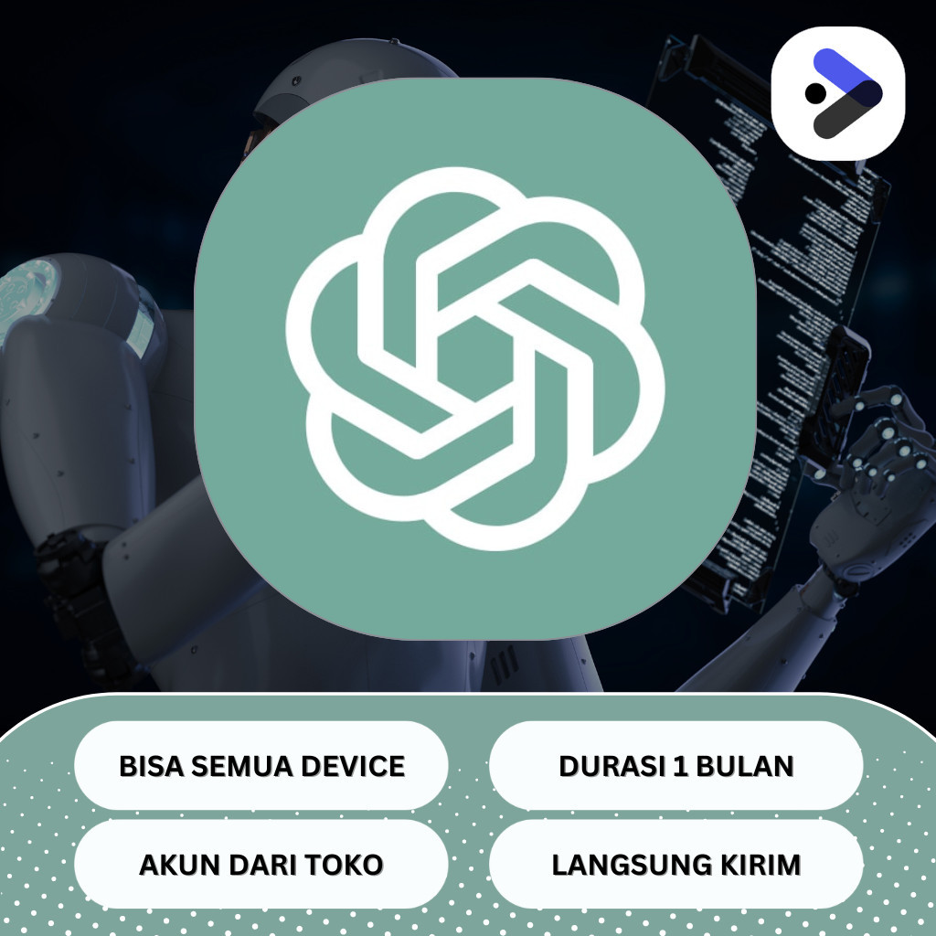 Jual ChatGPT 4 Plus Private Resmi Premium OpenAI 1 Bulan Bergaransi Termurah | Shopee Indonesia