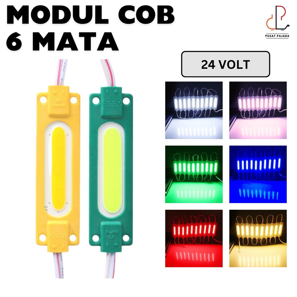 Jual Lampu LED Modul COB 6 Titik Mata Variasi Truk Pick Up Kontener 24 ...