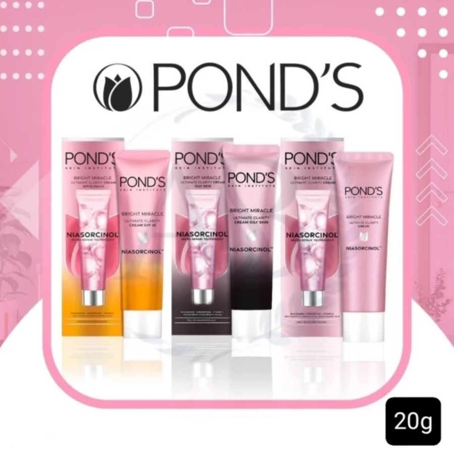Jual POND'S BRIGHT MIRACLE ULTIMATE CLARITY CREAM - 20G | Shopee Indonesia