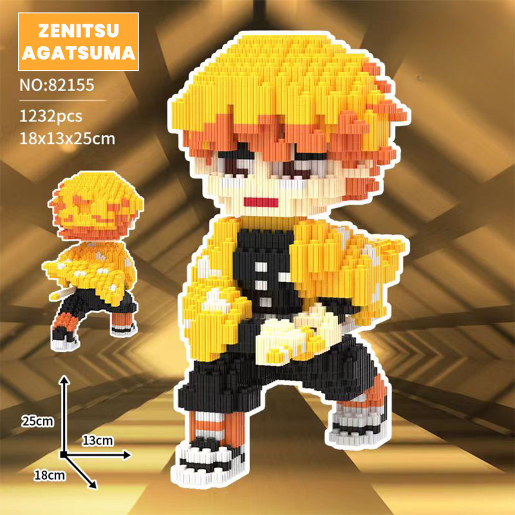 Jual Mainan Nano Block Demon Slayer Zenitsu Agatsuma Bricks Edukasi ...