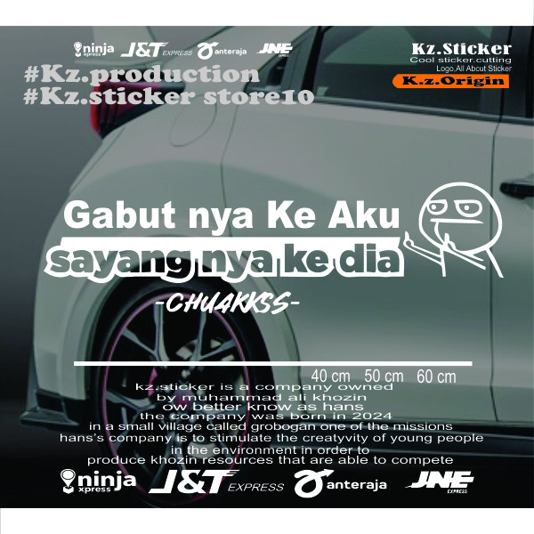 Jual Stiker kaca gabutnya ke aku cutting variasi kaca mobil pickup truk ...