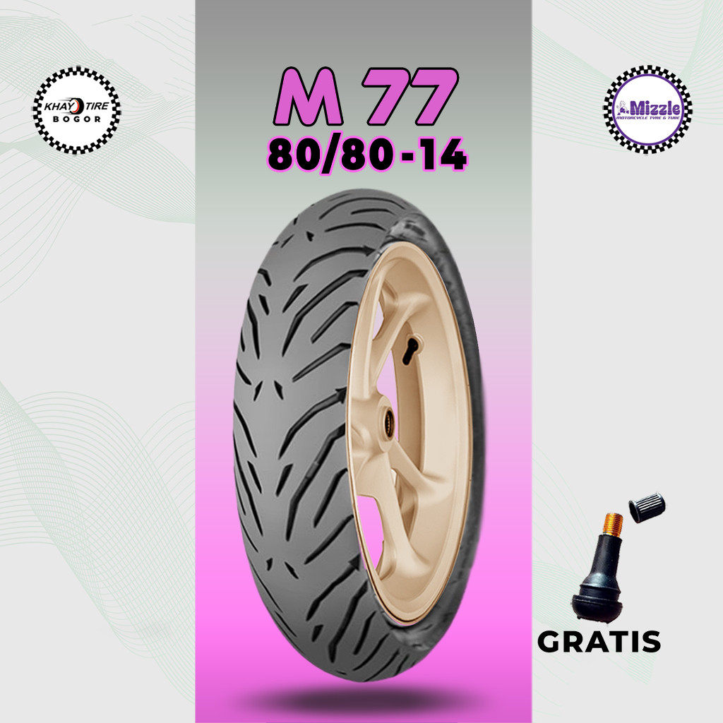 Jual Ban Motor Matic MIZZLE M77 80/80 Ring 14 Tubeless | Shopee Indonesia