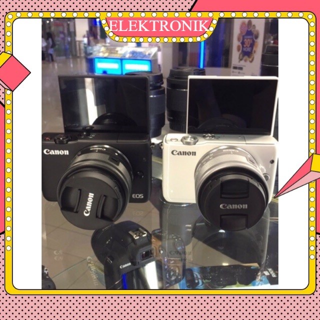 Jual CANON EOS M10 KIT 15-45MM IS STM PROMO EX DISPLAY WIFI 18MP FULLHD MULUS BAGUS LENGKAP SIAP ...