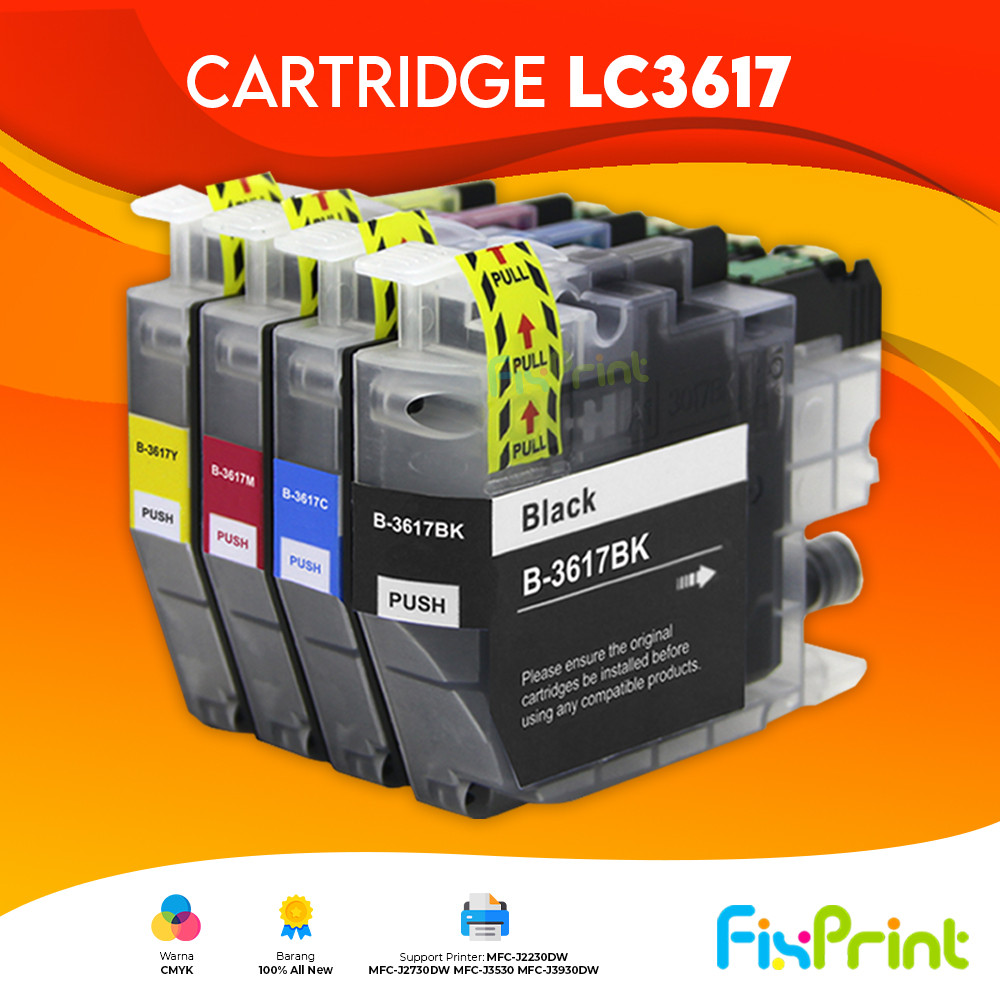 Jual Chip Cartridge Tinta LC3617 LC 3617 Brother J3530DW J2230DW ...
