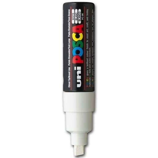 Jual [New Arrival] 8mm PUTIH PC-8K Spidol POSCA Marker glass kaca ...