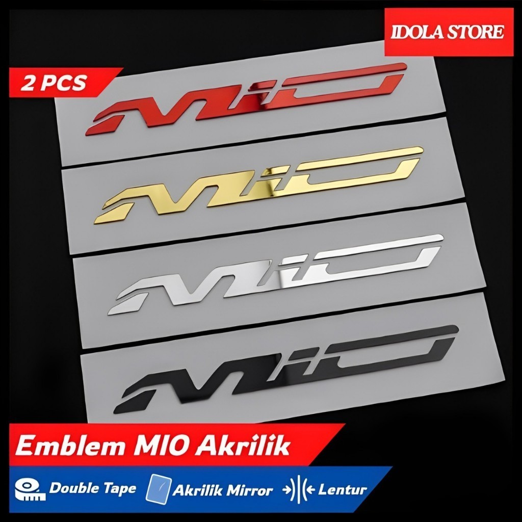 Jual Emblem Mio Timbul 3D Logo Mio Sporty Stiker Yamaha Mio Smile ...