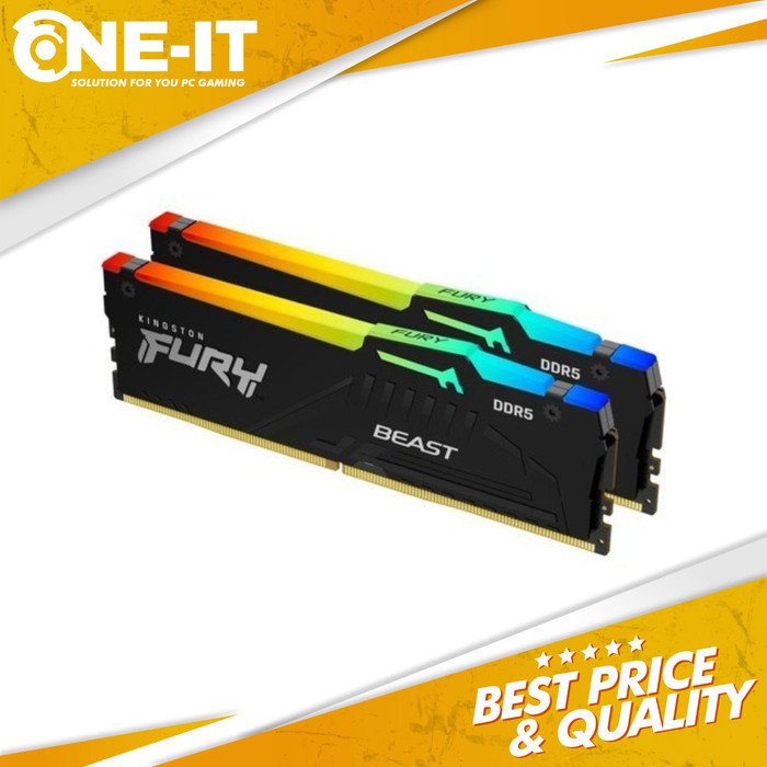 Jual RAM Kingston Fury Beast RGB 16GB Kit (2x8GB) DDR5 6000MHz | Shopee Indonesia