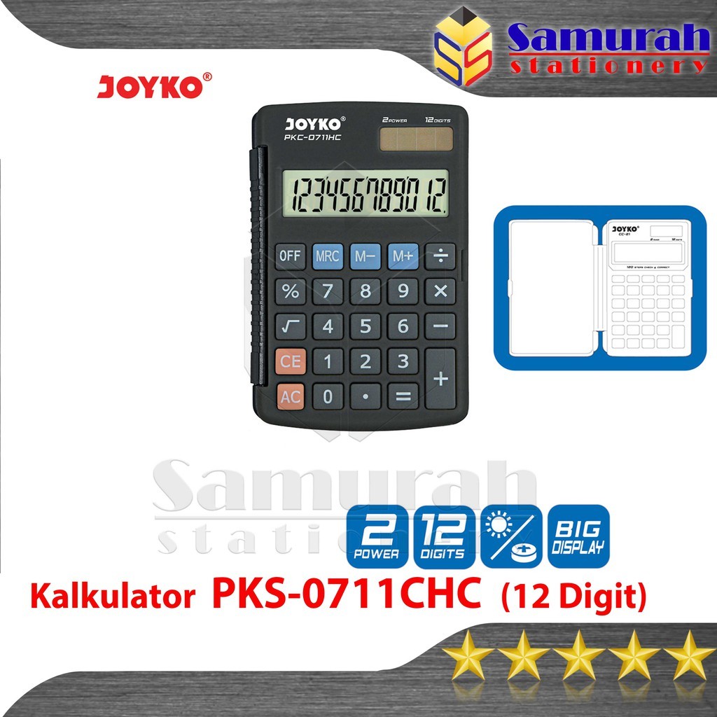Jual Kalkulator Saku Joyko PKC 0711 HC / Mesin Hitung PKC-0711HC ...
