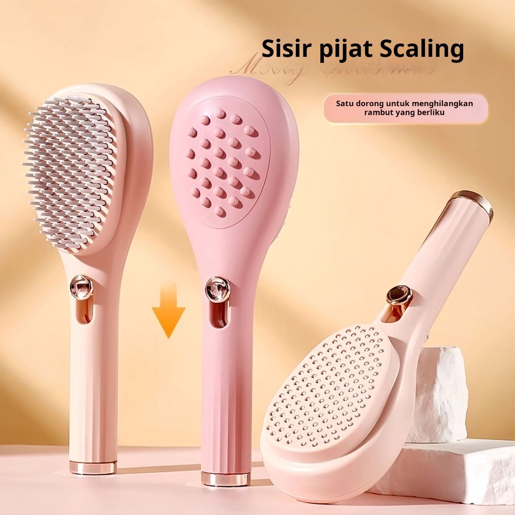 Jual Sisir pijat ajaib yang dapat ditarik, sisir pembersih rambut patah ...