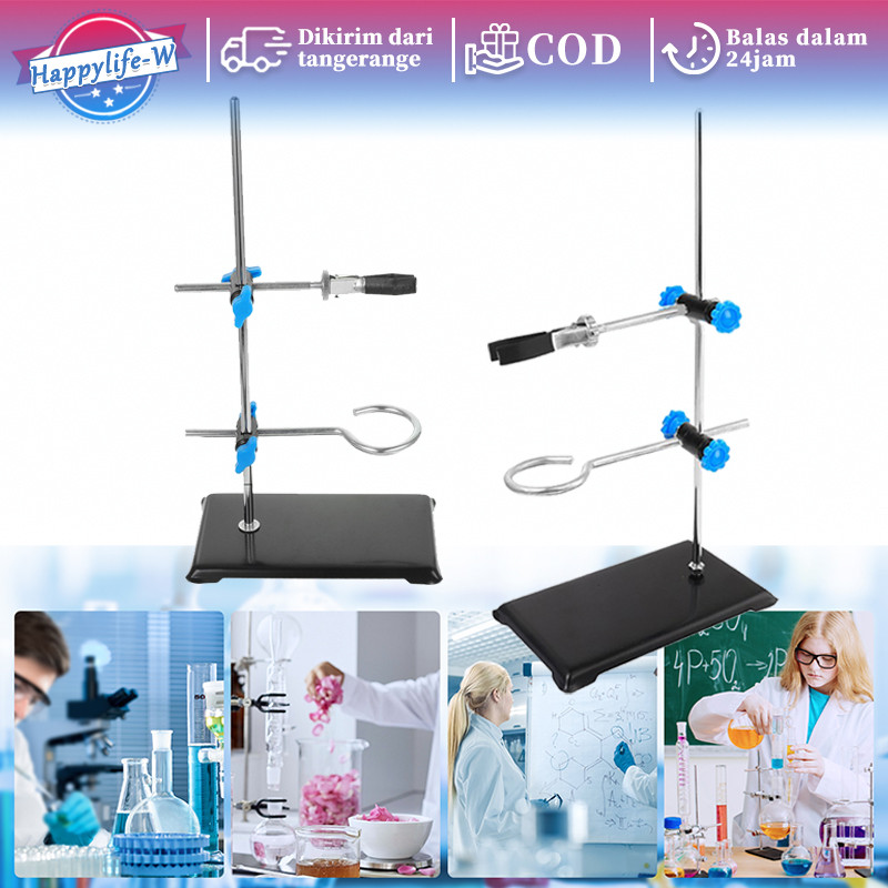 Jual Statif Dan Klem Universal Clamp Penjepit Tabung Reaksi Klem Buret ...