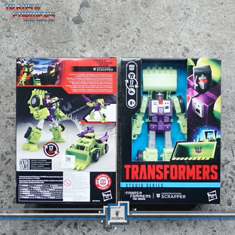Jual Transformers Studio Series The Movie SCRAPPER G1 Deluxe Class Combiner DEVASTATOR | Shopee ...
