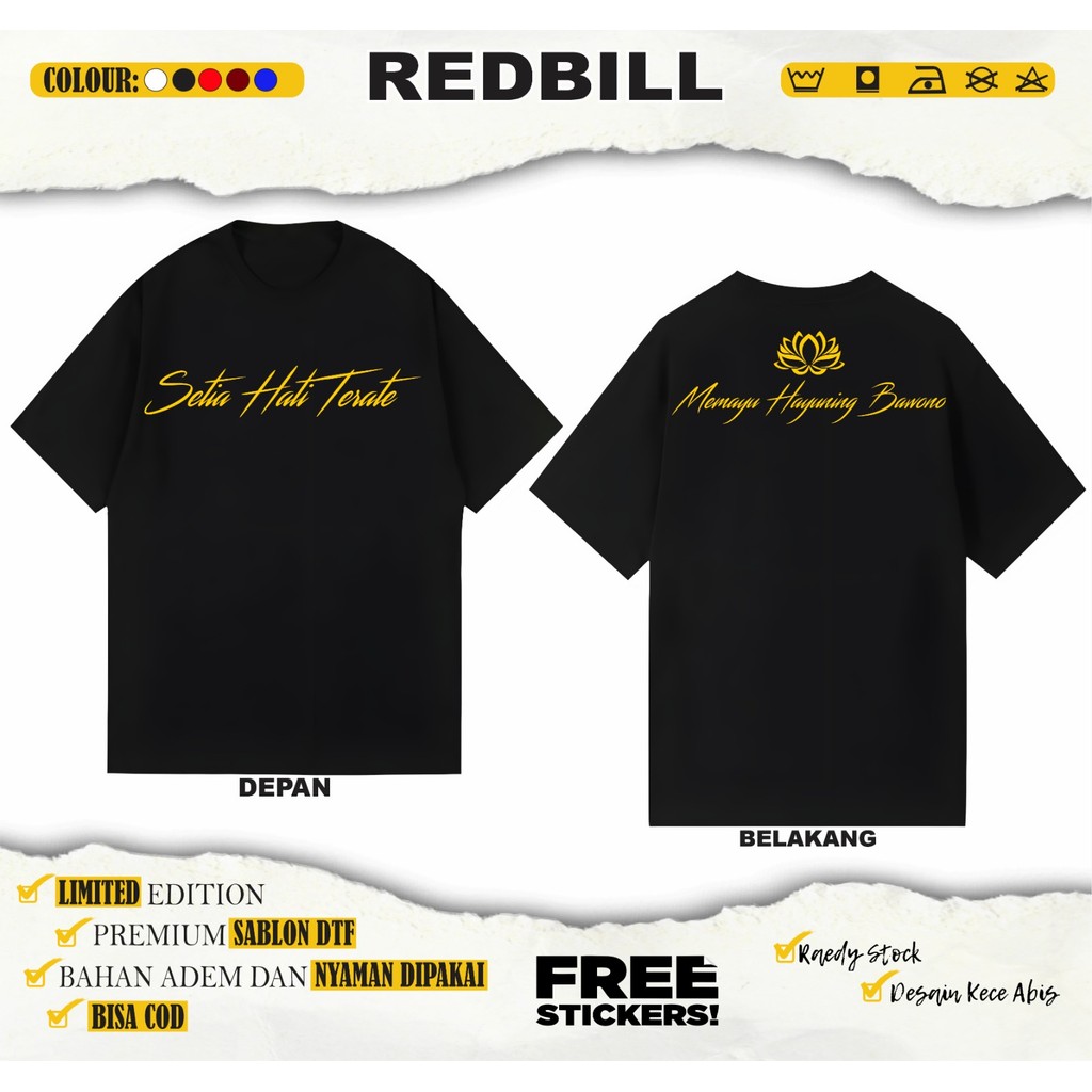 Jual KAOS PSHT DESAIN TERBAIK SETIA HATI TERATE KUNING | SABLON DEPAN ...