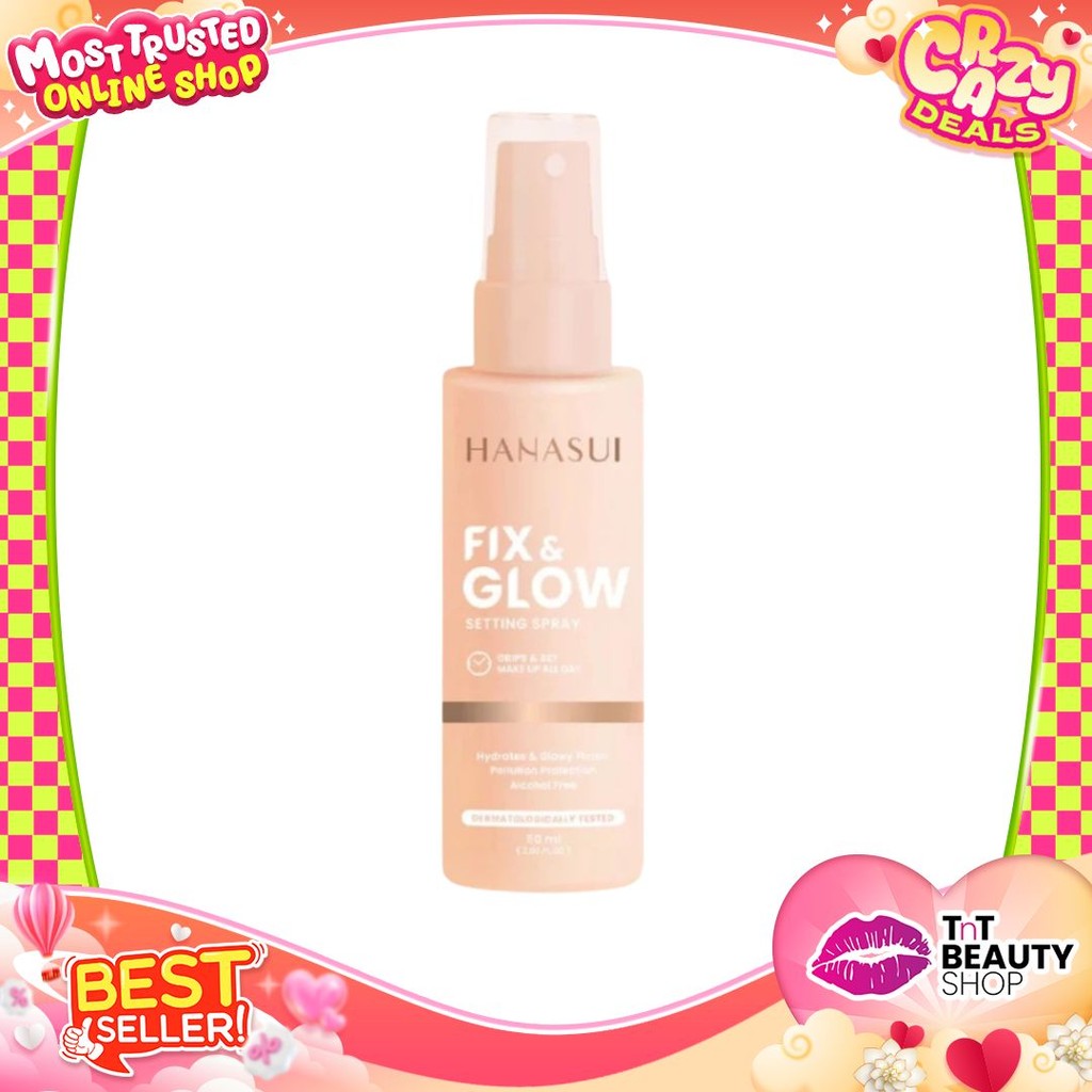 Jual Hanasui Fix & Glow Setting spray 60ml | Tnt beauty shop | Shopee ...