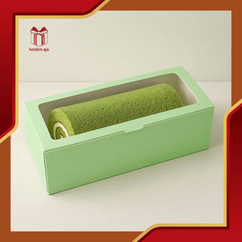 Jual Kotak Bolu Gulung / Roll Cake Box / Box Brownies / Kotak Pudding ...