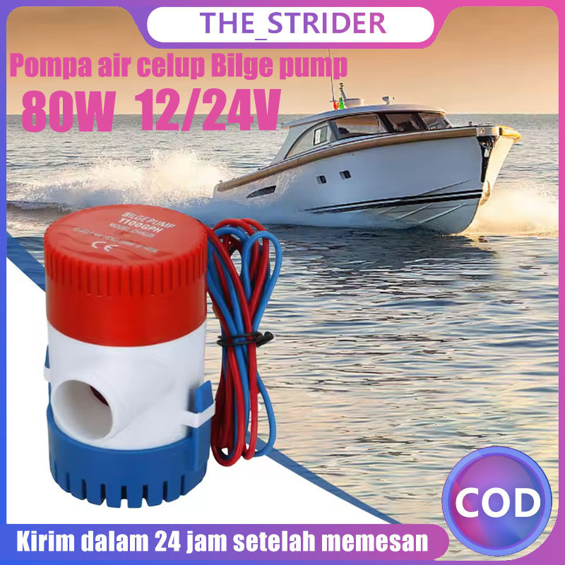 Jual Pompa air celup Bilge pump 1100GPH CH8028 DC 12V submersible pump ...