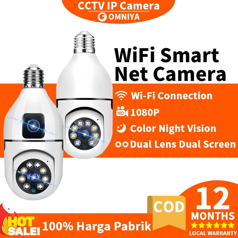 Jual 【CCTV HP】CCTV Bulb Camera Wireless WiFi Connect to Cellphon 1080P ...